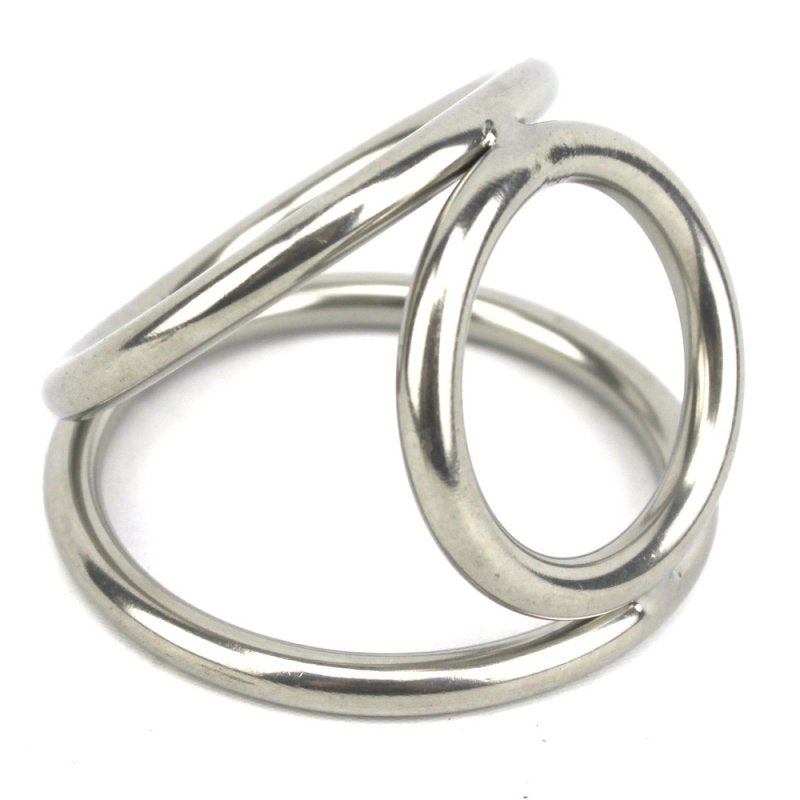 Triple metal cock and ball ring – Devils Paradise