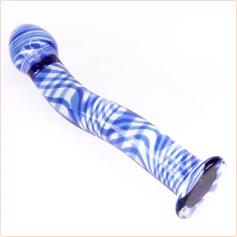 Glass bent butt plug – Devils Paradise